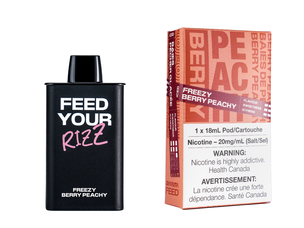 Freezy Berry Peachy - FEED Pod 18mL [Federal Stamp] – Clear Sky Vapes Inc.
