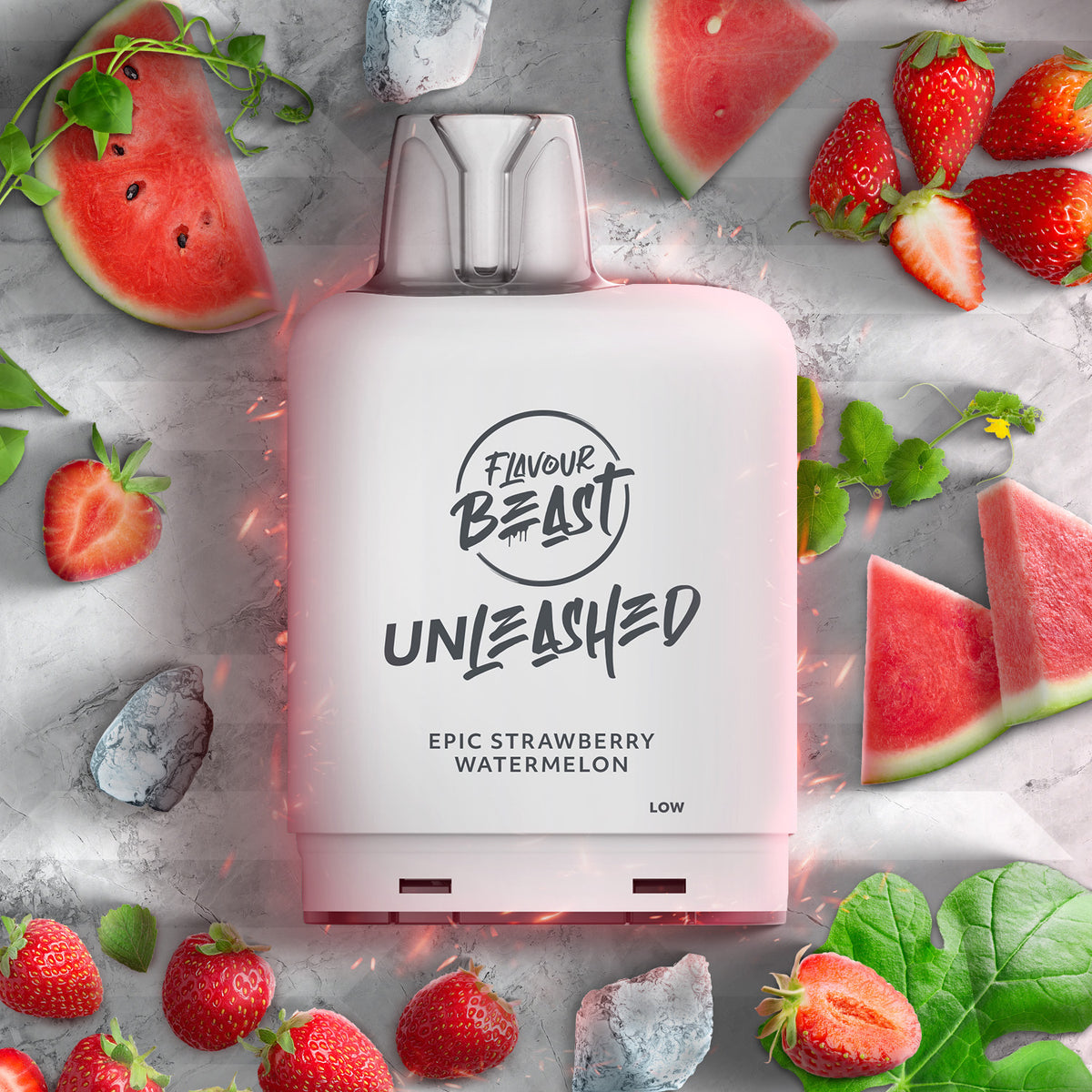 Epic Strawberry Watermelon - Flavour Beast Unleashed Level X Boost Pod ...