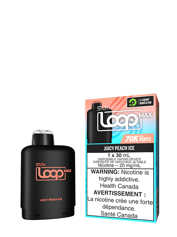 Juicy Peach Ice - STLTH Loop MAX Pod 30mL [Ontario Stamp] – Clear Sky ...